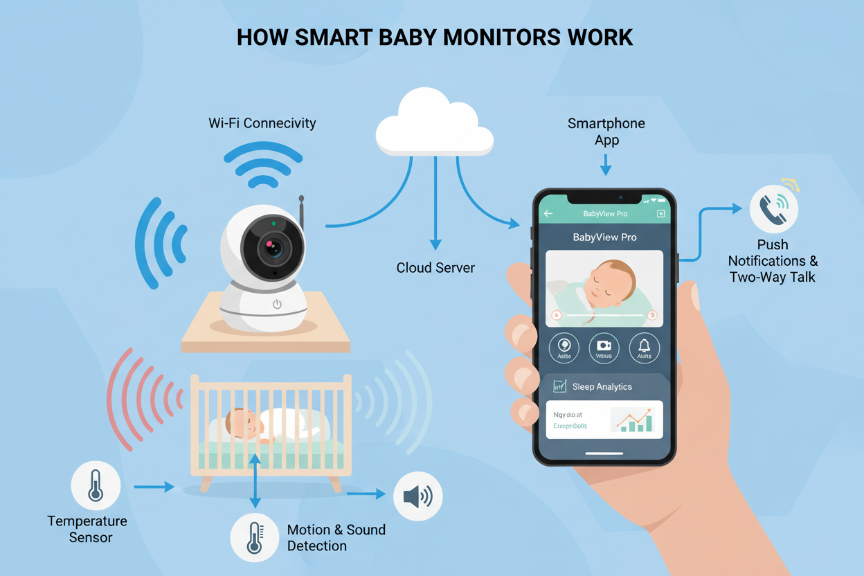 How Do Smart Baby Monitors Work? Learn More – babymonitorhub